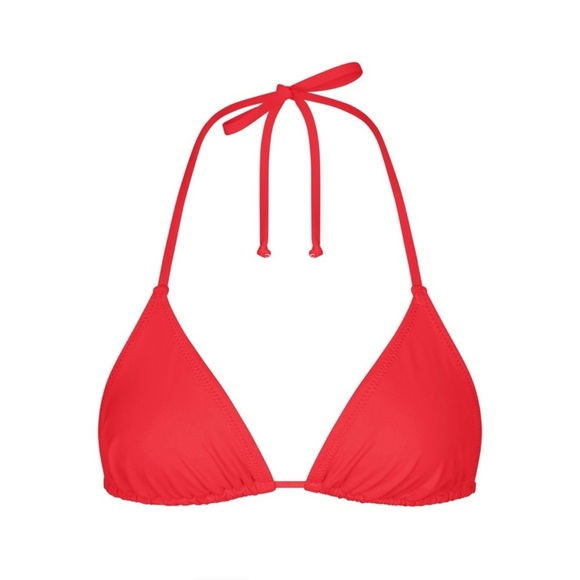 SKIMS | Swim | Skims Red Triangle Bikini Set | Poshmark
